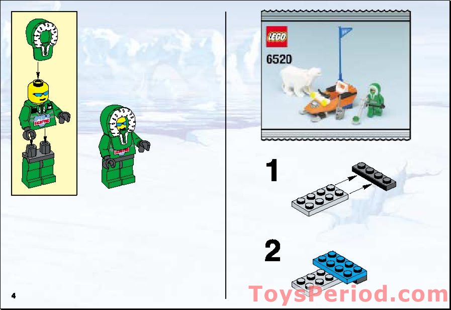 LEGO 6520 Mobile Outpost Instructions and Parts List