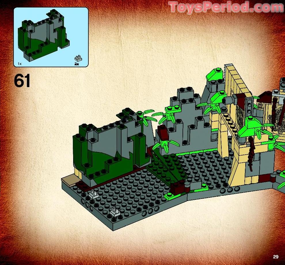 LEGO 7623 Temple Escape Set Parts Inventory and Instructions - LEGO ...