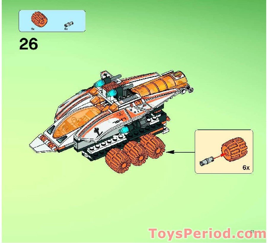 LEGO 7647 MX-41 Switch Fighter Instructions and Parts List
