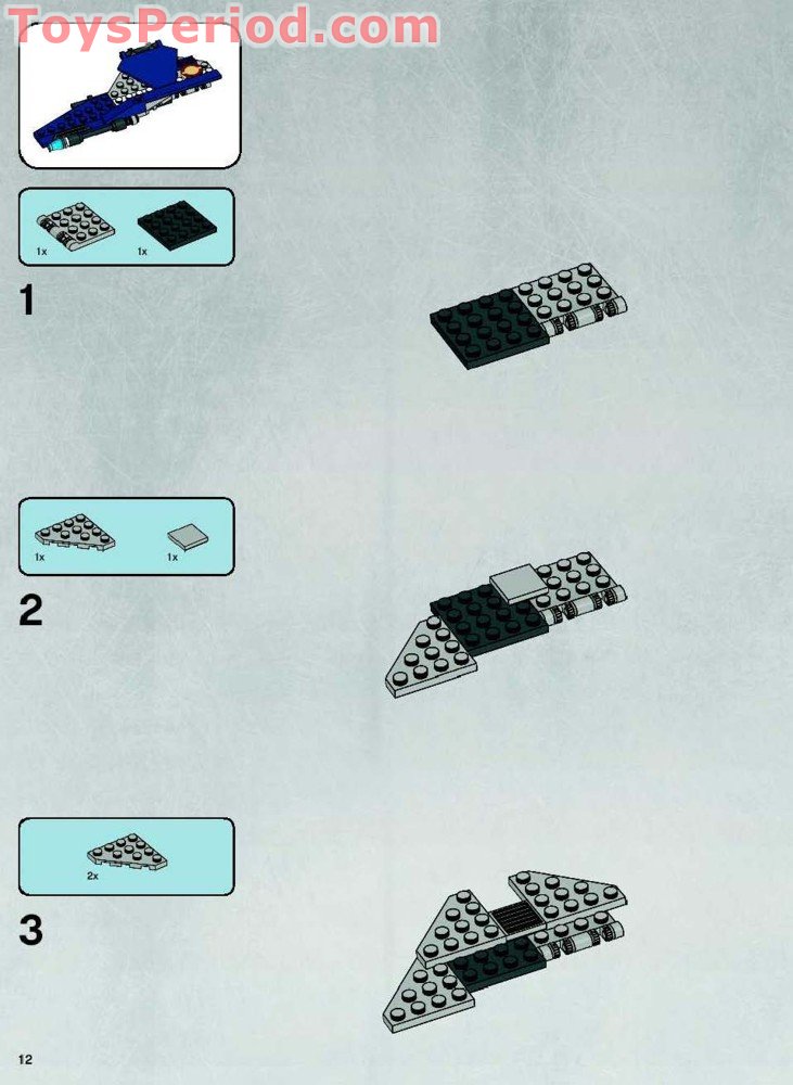 LEGO 7661 Jedi Starfighter with Hyperdrive Booster Ring Instructions ...
