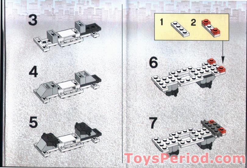 LEGO 7032 Highway Patrol and Undercover Van Instructions and Parts List