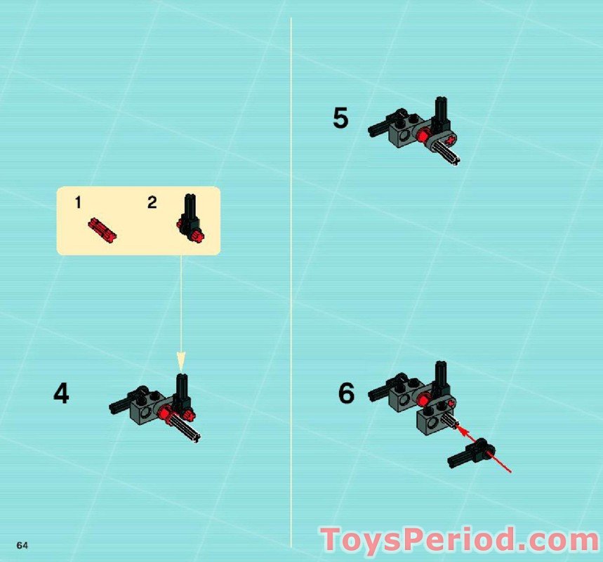 LEGO 8634 Mission 5: Turbocar Chase Instructions and Parts List