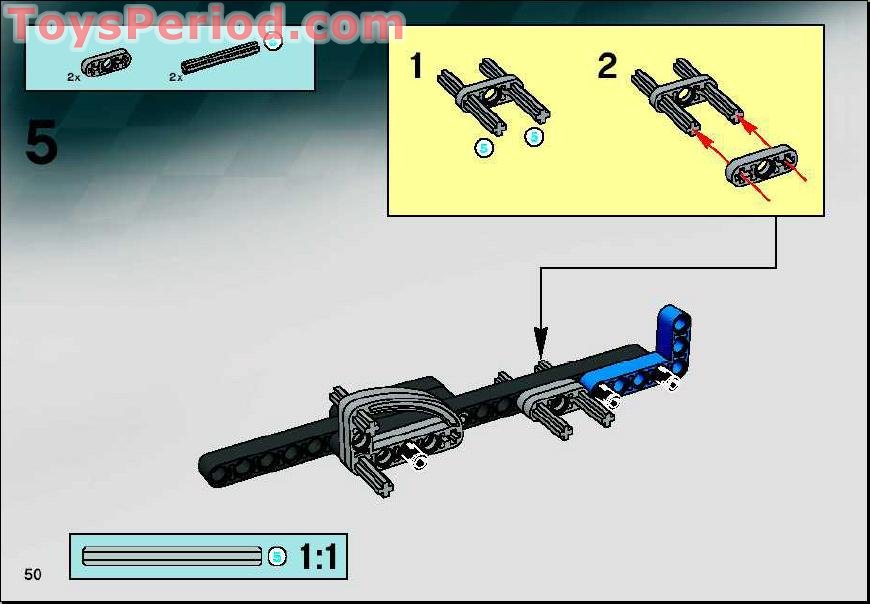 LEGO 8645 Muscle Slammer Bike Instructions and Parts List