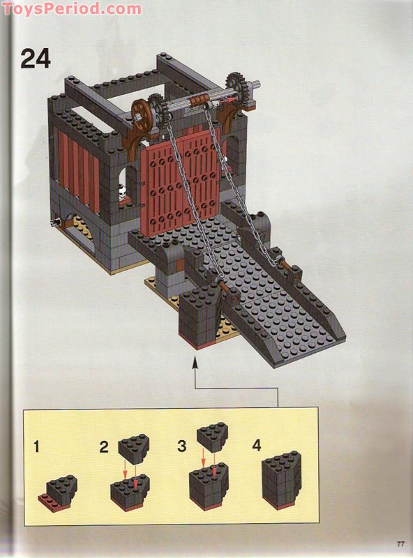 LEGO 8877 Vladek's Dark Fortress Instructions and Parts List