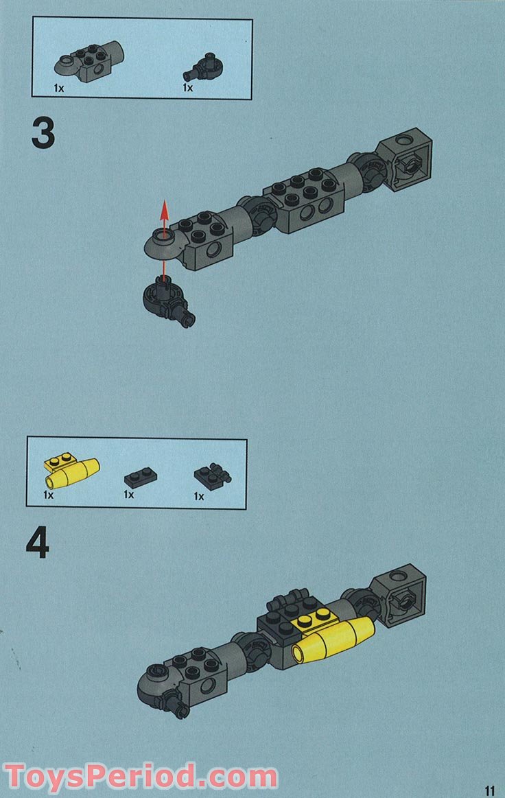 LEGO 8105 Iron Condor Instructions and Parts List