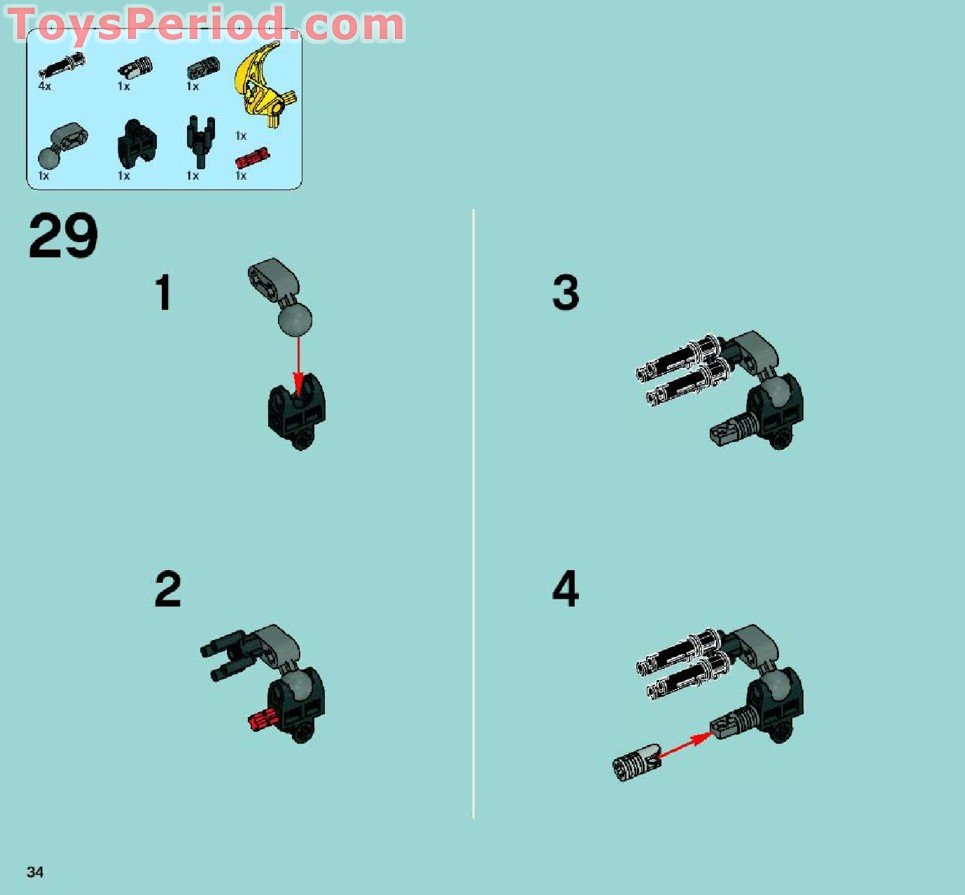 LEGO 8117 Storm Lasher Instructions and Parts List