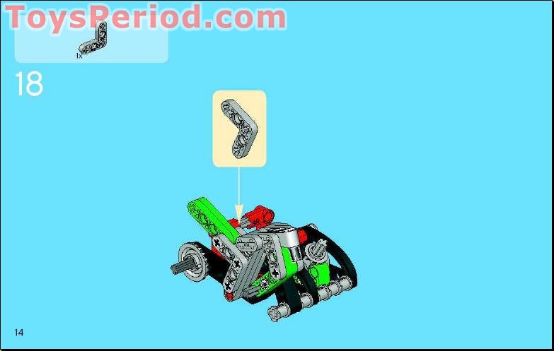 LEGO 8281 Mini Tractor Instructions and Parts List