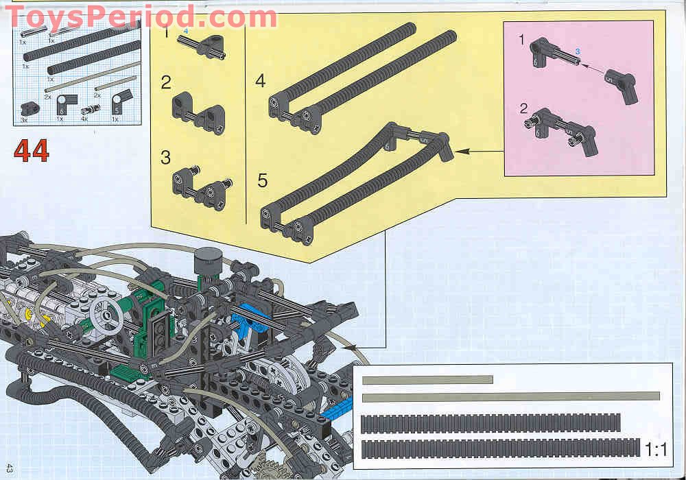 LEGO 8428 Turbo Command Instructions and Parts List
