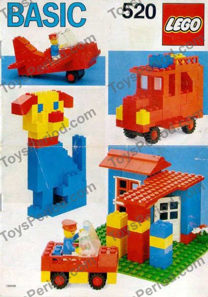LEGO 520-1 Basic Building Set Instructions and Parts List