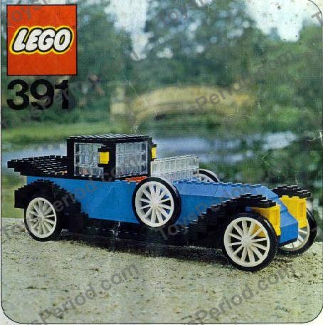LEGO 391-1 1926 Renault Instructions and Parts List