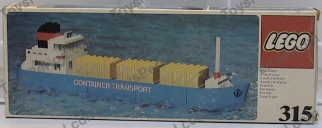 LEGO 315-2 Container Transport Ship Instructions and Parts List