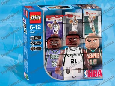 LEGO 3560 NBA Collectors Number 1 Set Parts List