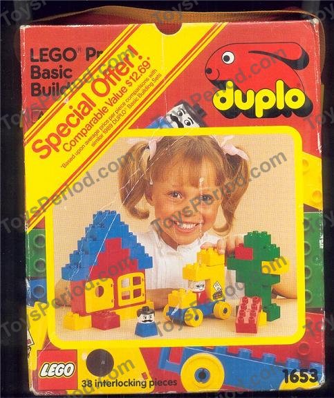 LEGO 1653 Container Set Parts List