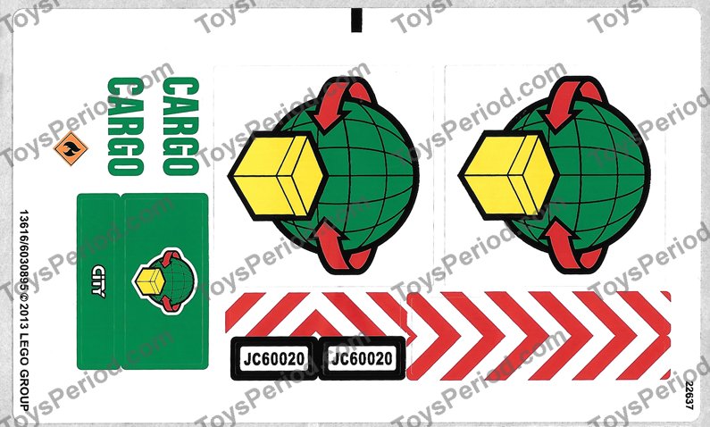 LEGO Sets with Part 60020stk01 Sticker Sheet for Set 60020 - (13616/ ...