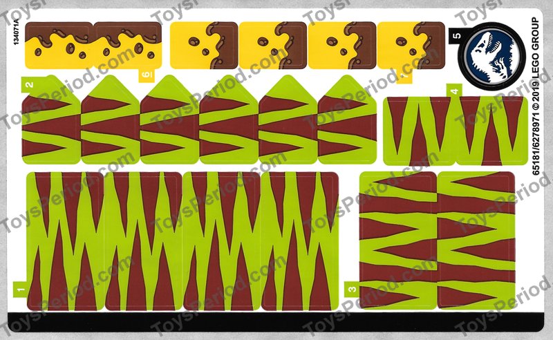 LEGO Sets with Part 75938stk01 Sticker Sheet for Set 75938 - (65181/ ...