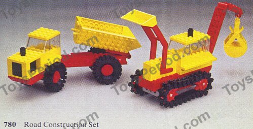 LEGO 780 Road Construction Set Parts List