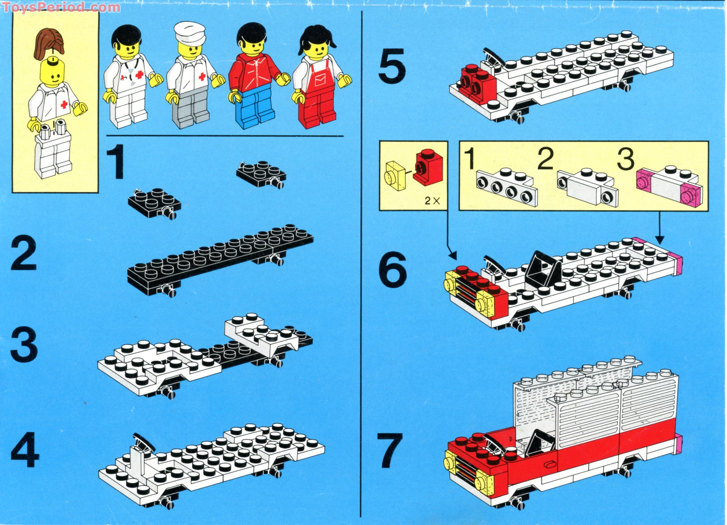 LEGO 6380 Emergency Treatment Center Instructions and Parts List