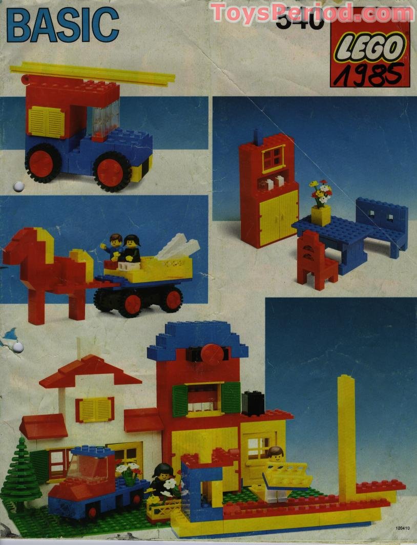 LEGO 540-1 Basic Building Set Instructions and Parts List