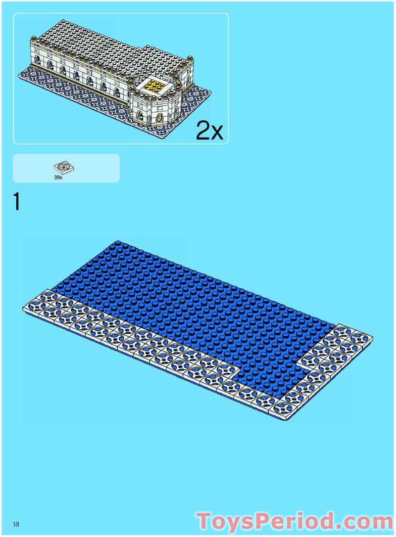 LEGO 10189 Taj Mahal Instructions and Parts List