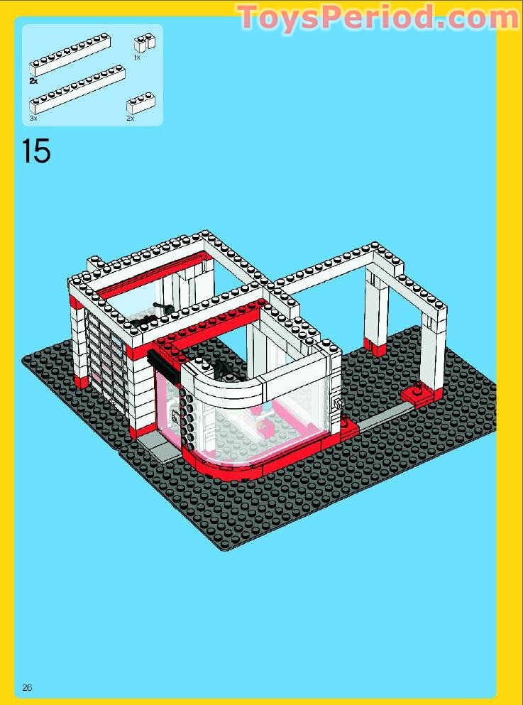 LEGO 10184 Town Plan Instructions and Parts List