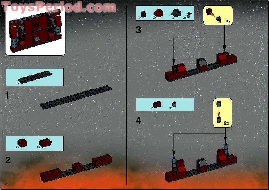 LEGO 10144 Sandcrawler Instructions and Parts List