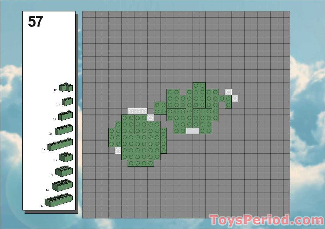 LEGO 3450 Statue of Liberty Sculpture Instructions and Parts List