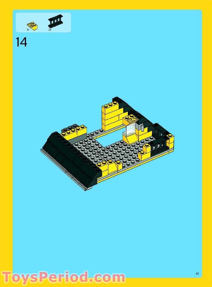 LEGO 4996 Beach House Instructions and Parts List