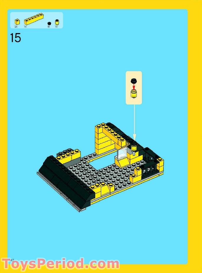 LEGO 4996 Beach House Instructions and Parts List