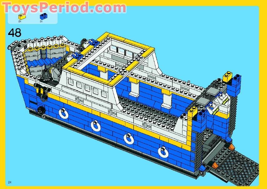 LEGO 4997 Transport Ferry Instructions and Parts List