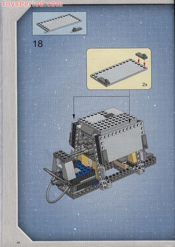 LEGO 4483-2 AT-AT, Blue Box Instructions and Parts List