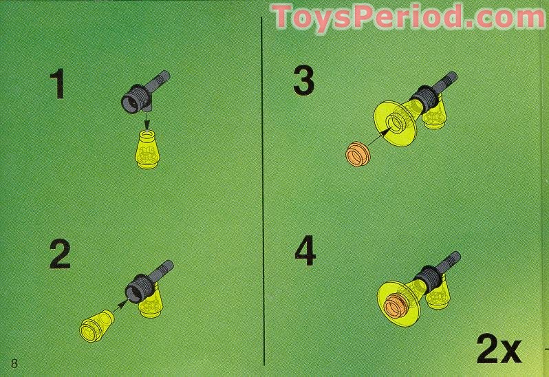 LEGO 6836 V-Wing Fighter Instructions and Parts List