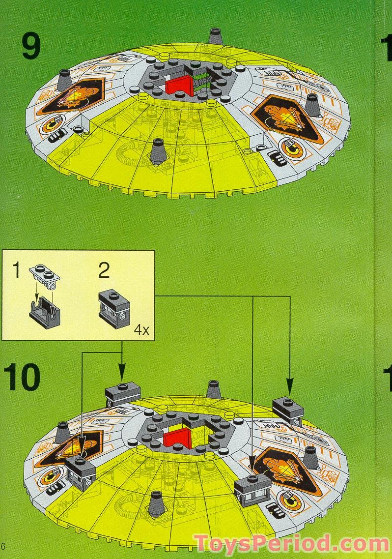 LEGO 6900 Cyber Saucer Instructions and Parts List