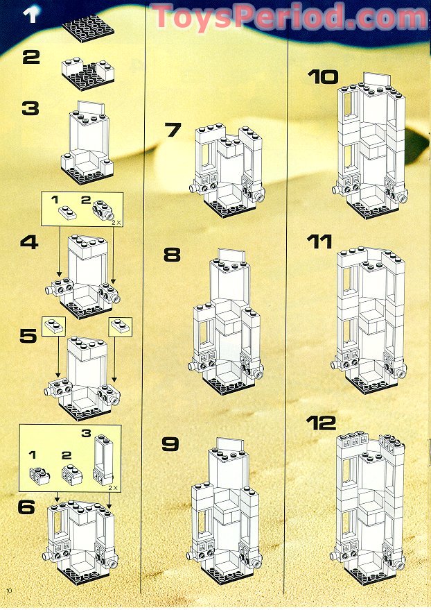 LEGO 6972 Polaris-I Space Lab Instructions and Parts List