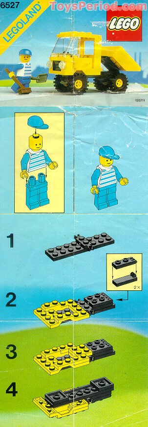 LEGO 6527 Tipper Truck Instructions and Parts List