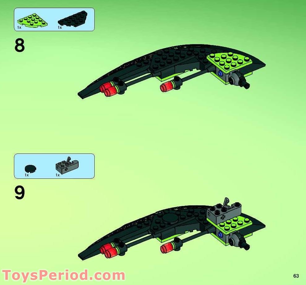 LEGO 7646 ETX Alien Infiltrator Instructions and Parts List