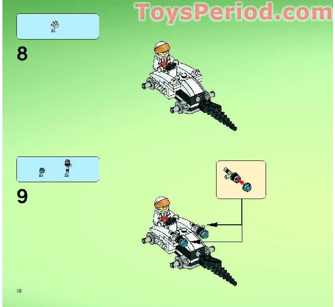 LEGO 7644 MX-81 Hypersonic Operations Aircraft Instructions and Parts List