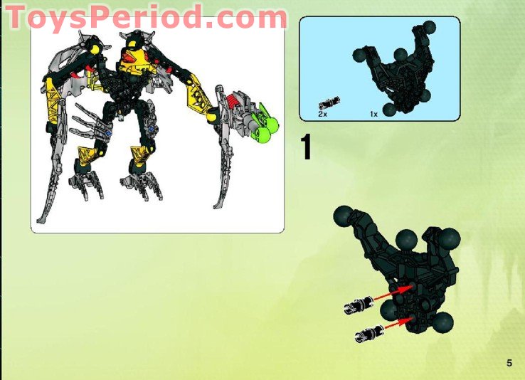 LEGO 8696 Bitil Instructions and Parts List