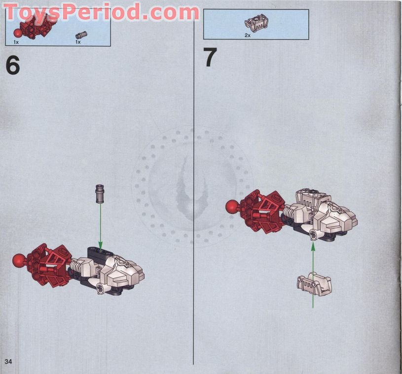 LEGO 8733 Axonn Instructions and Parts List