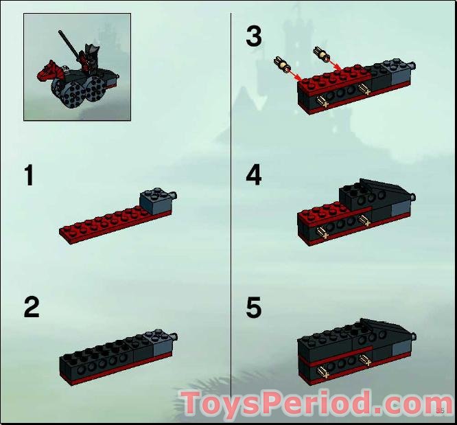 LEGO 8779 The Grand Tournament Instructions and Parts List
