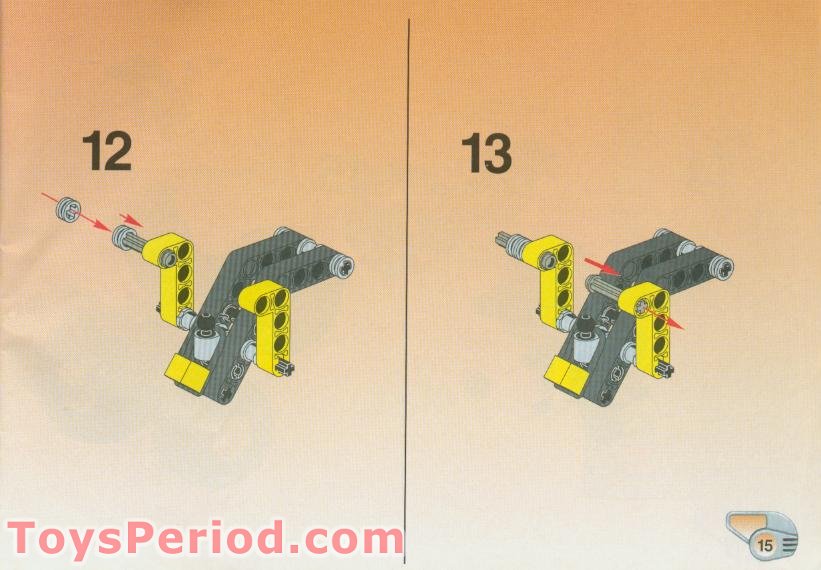 LEGO 8240 Slammer Stunt Bike Instructions and Parts List