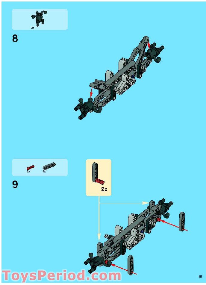 LEGO 8297 Off Roader Instructions and Parts List