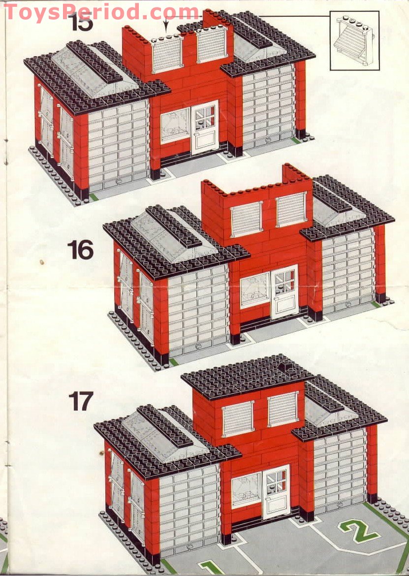 LEGO 6382 Fire Station Instructions and Parts List