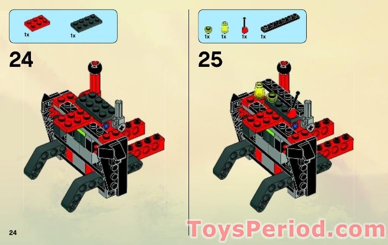 LEGO 70501 Warrior Bike Instructions and Parts List