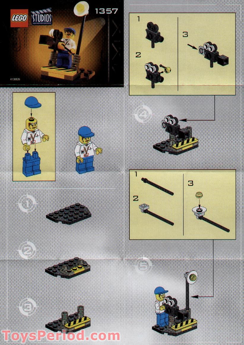 LEGO 1357 Cameraman Instructions and Parts List
