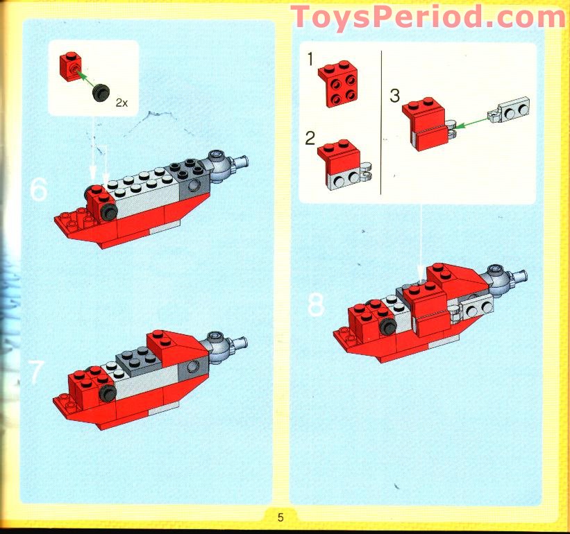 LEGO 4506 Deep Sea Predators Instructions and Parts List