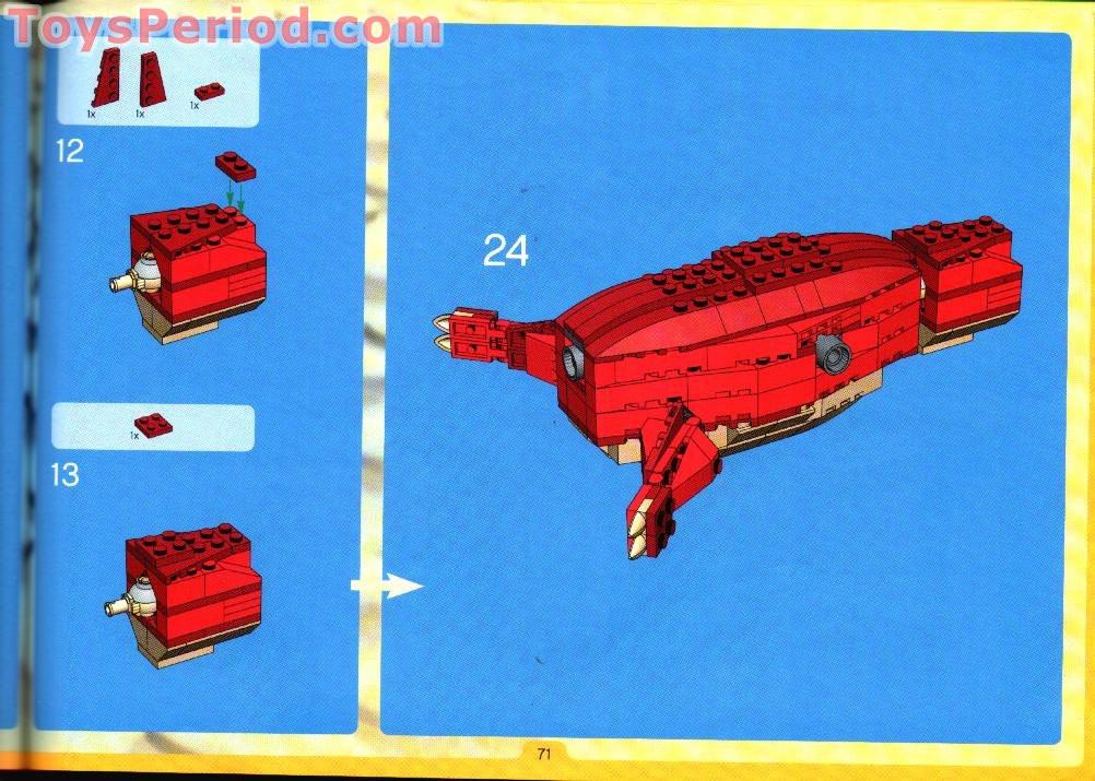 LEGO 4507 Prehistoric Creatures Instructions and Parts List