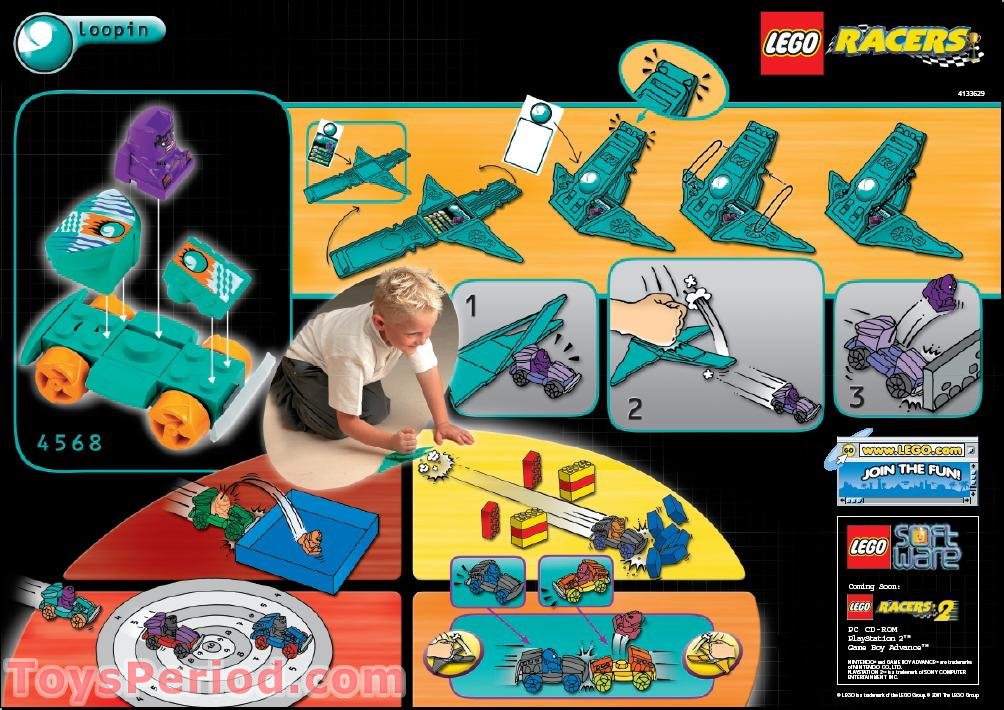 LEGO 4568 Loopin Instructions and Parts List
