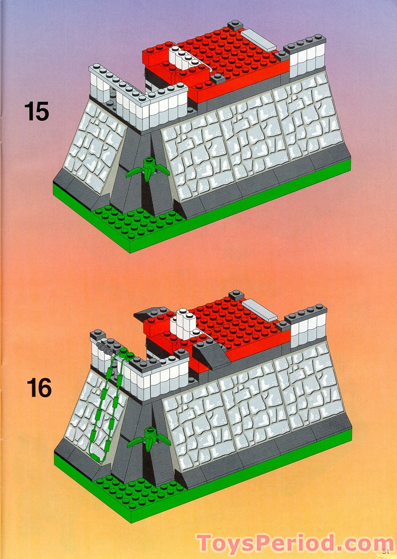 LEGO 6093 Flying Ninja Fortress Instructions and Parts List