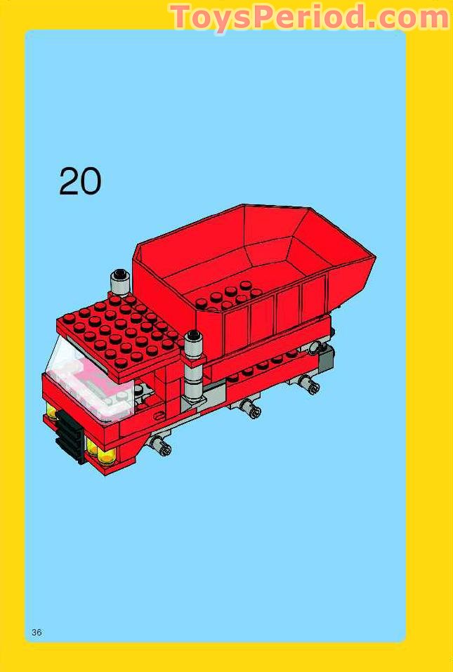 LEGO 6187 Road Construction Set Instructions and Parts List