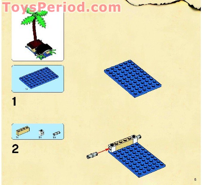 LEGO 6242 Soldiers' Fort Instructions and Parts List